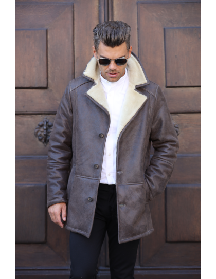 Geacă din blană de miel - model Ciprian 01 - Geronimo Orăștie